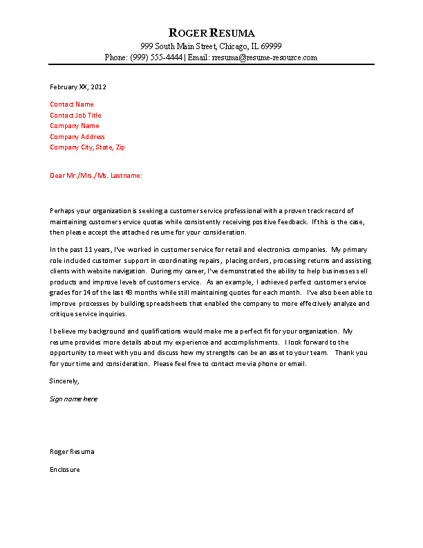 Sample Cover Letter Customer Service Cover Letters Samples Cover