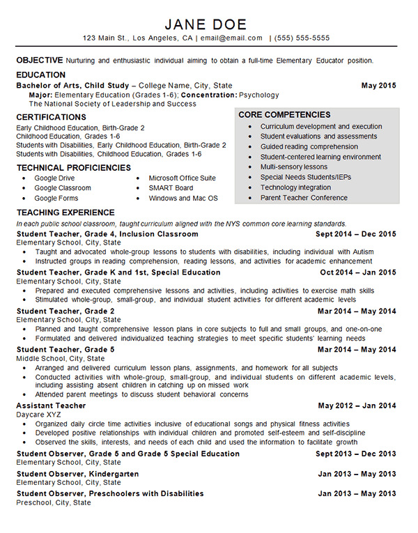 Child Care Teacher Resume Example Child Care Teacher Resume Example